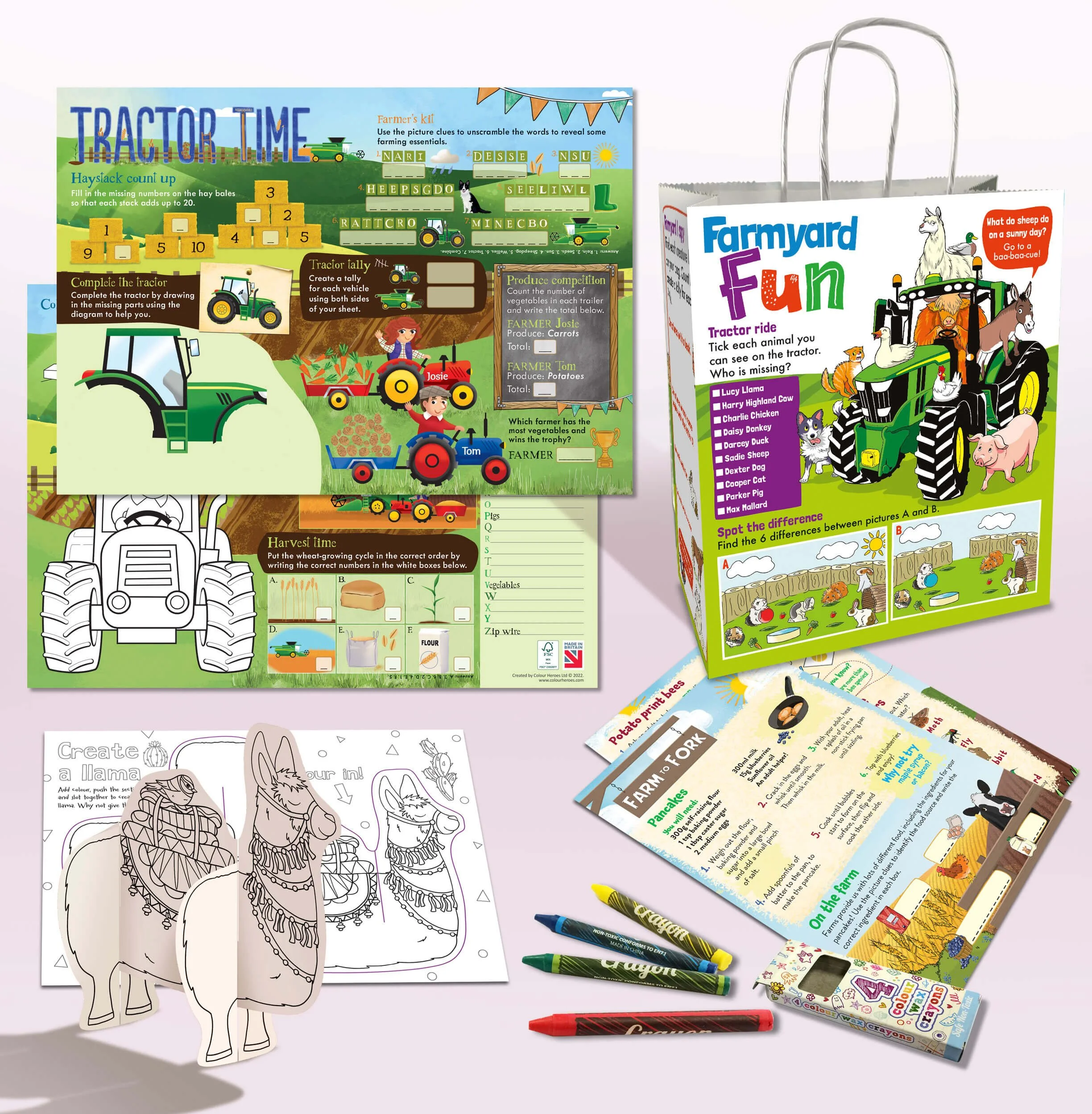 Christmas Activity Packs - 100 Packs. Price includes VAT — Colour Heroes