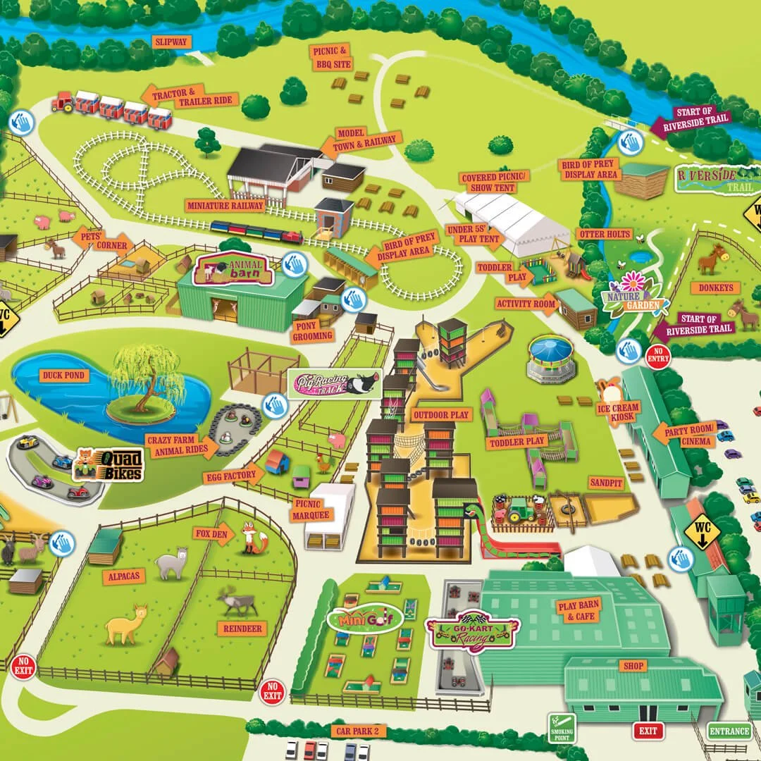 Illustrated site map — Colour Heroes