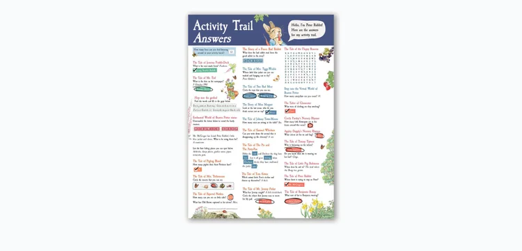 The World of Beatrix Potter bespoke children's activity trail book ...