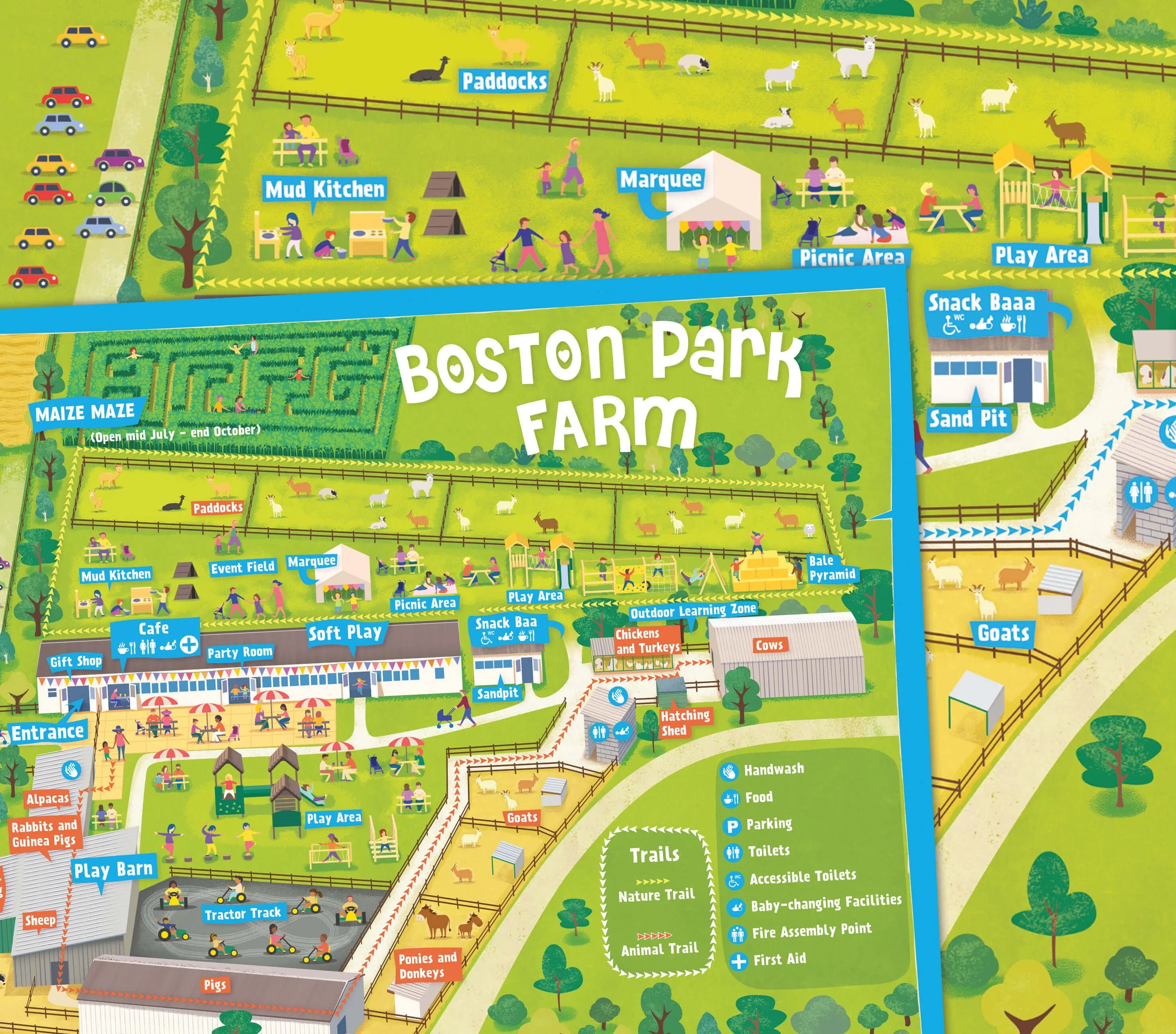 Illustrated site map — Colour Heroes