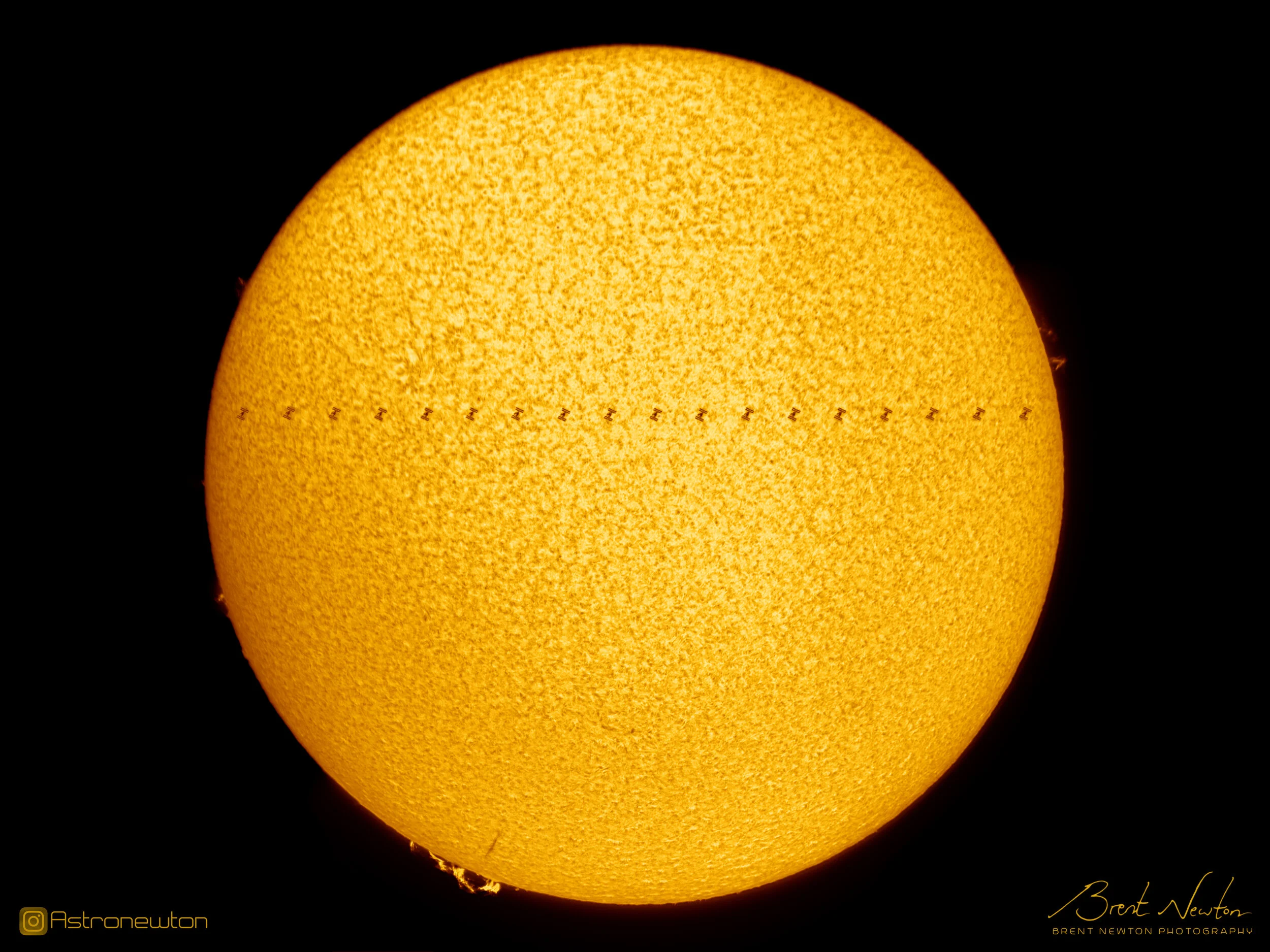 Capturing an ISS Transit — Astronewton