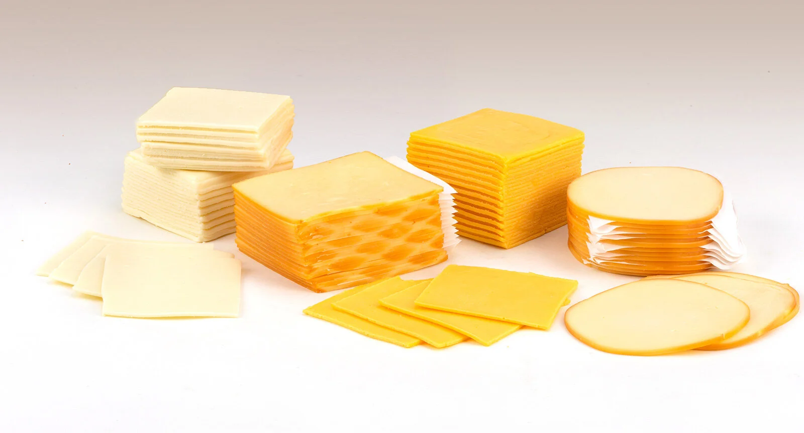 Variety Of Sliced Cheese