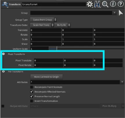 Houdini UI Tips! Transform Node vs Edit Node — Bubblepins