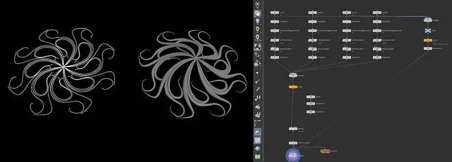 Houdini 19 Curve Node New Features! — Bubblepins