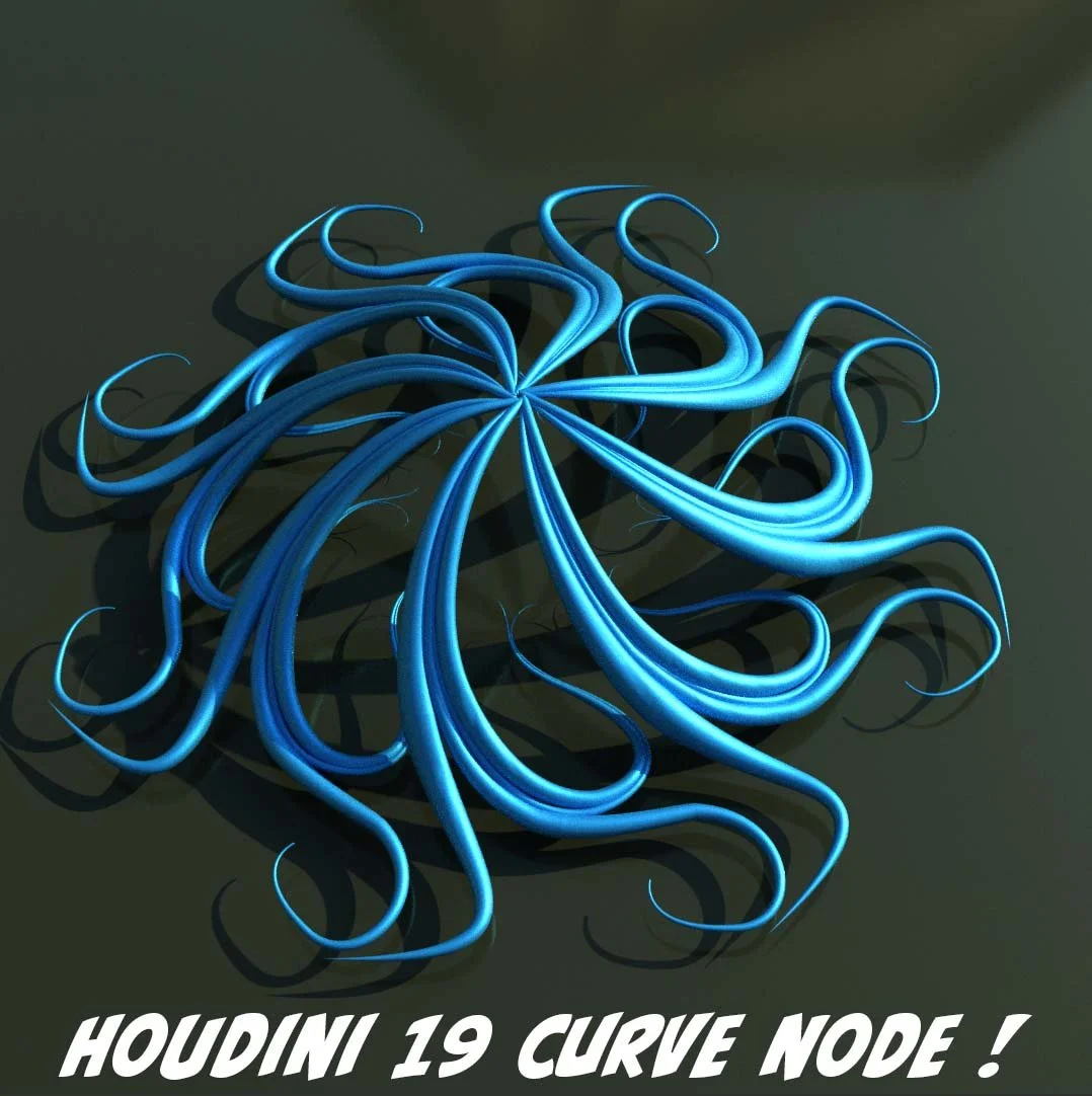 Houdini 19 Curve Node New Features! — Bubblepins