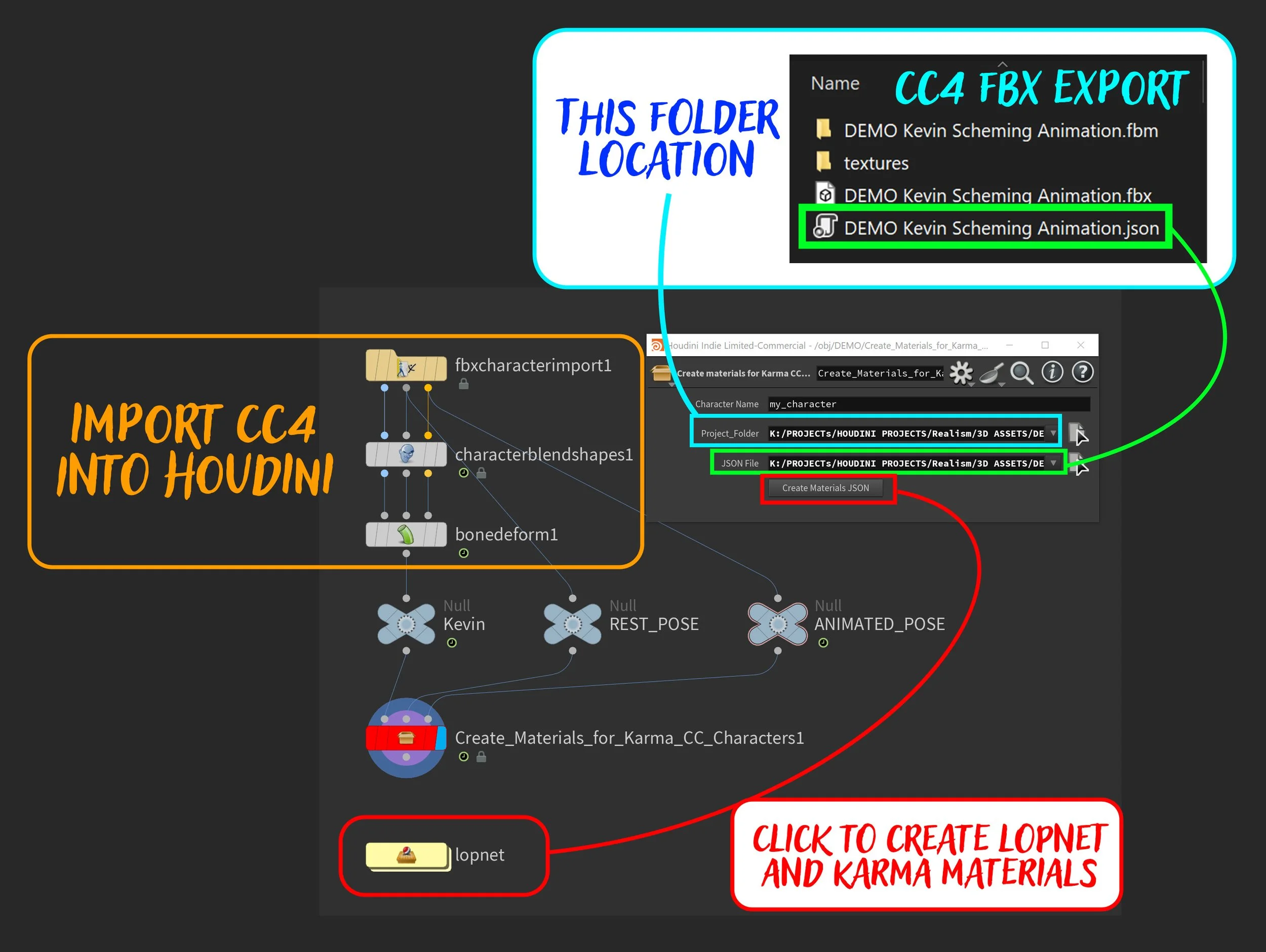 Reallusion & Houdini HDA Integration — Bubblepins
