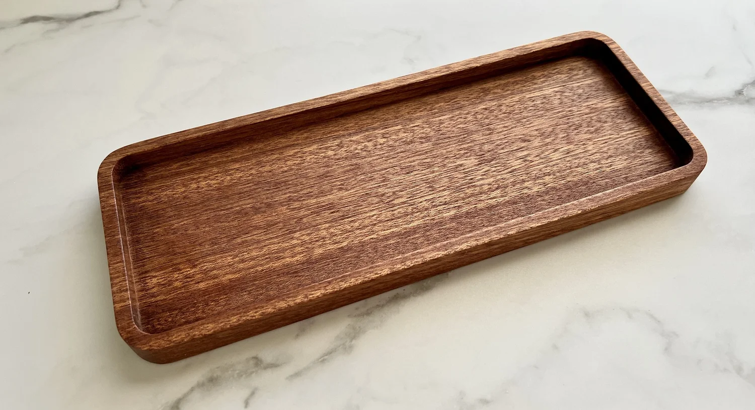 Vintage Mahogany Wood Trays