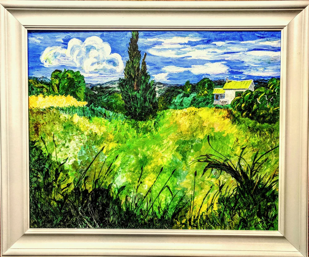 Van Gogh (turkey feather) — Nancy Webb