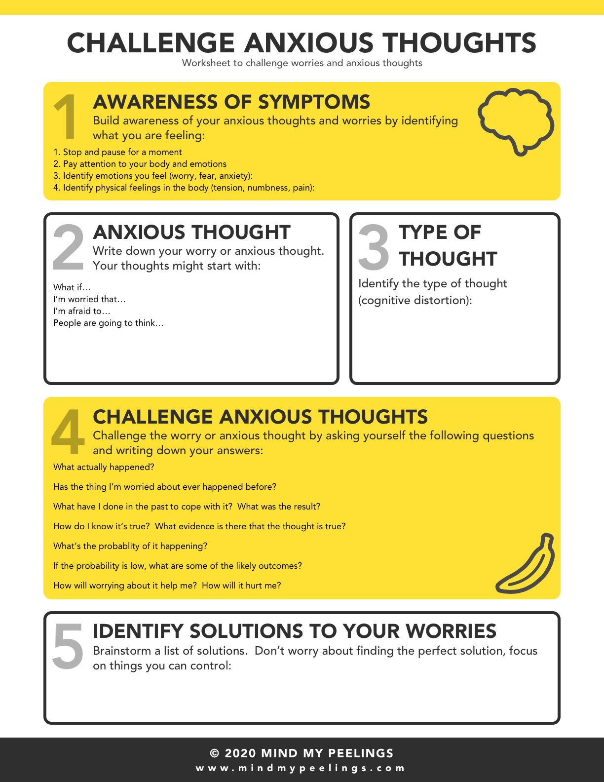 Worksheets and Infographics — Mind My Peelings