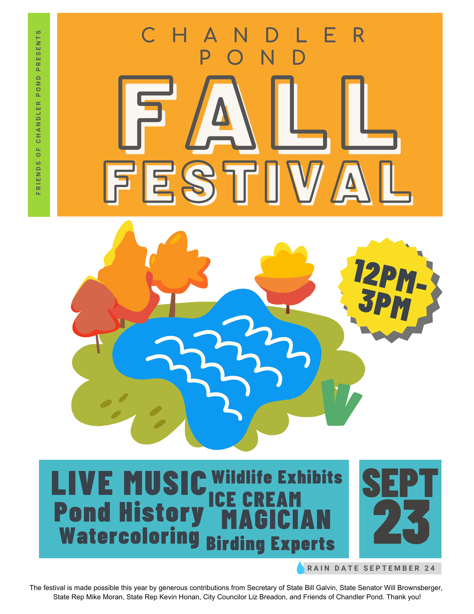 Chandler Pond 2023 Fall Festival! — Friends of Chandler Pond
