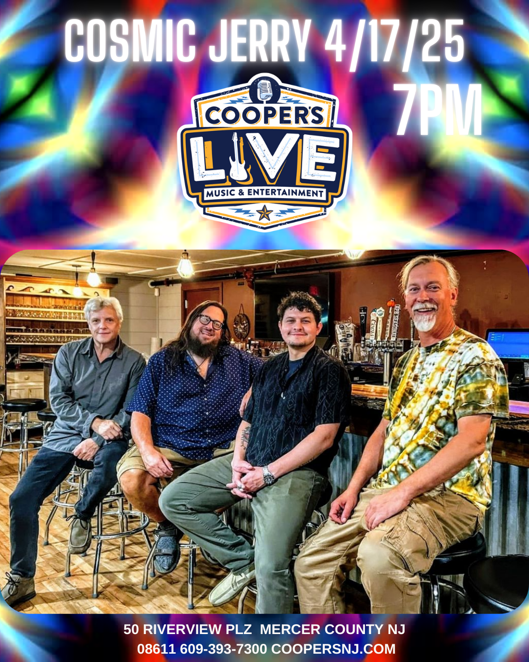 COSMIC JERRY BAND - GRATEFUL DEAD TRIBUTE 7PM Music To Raise Your ...