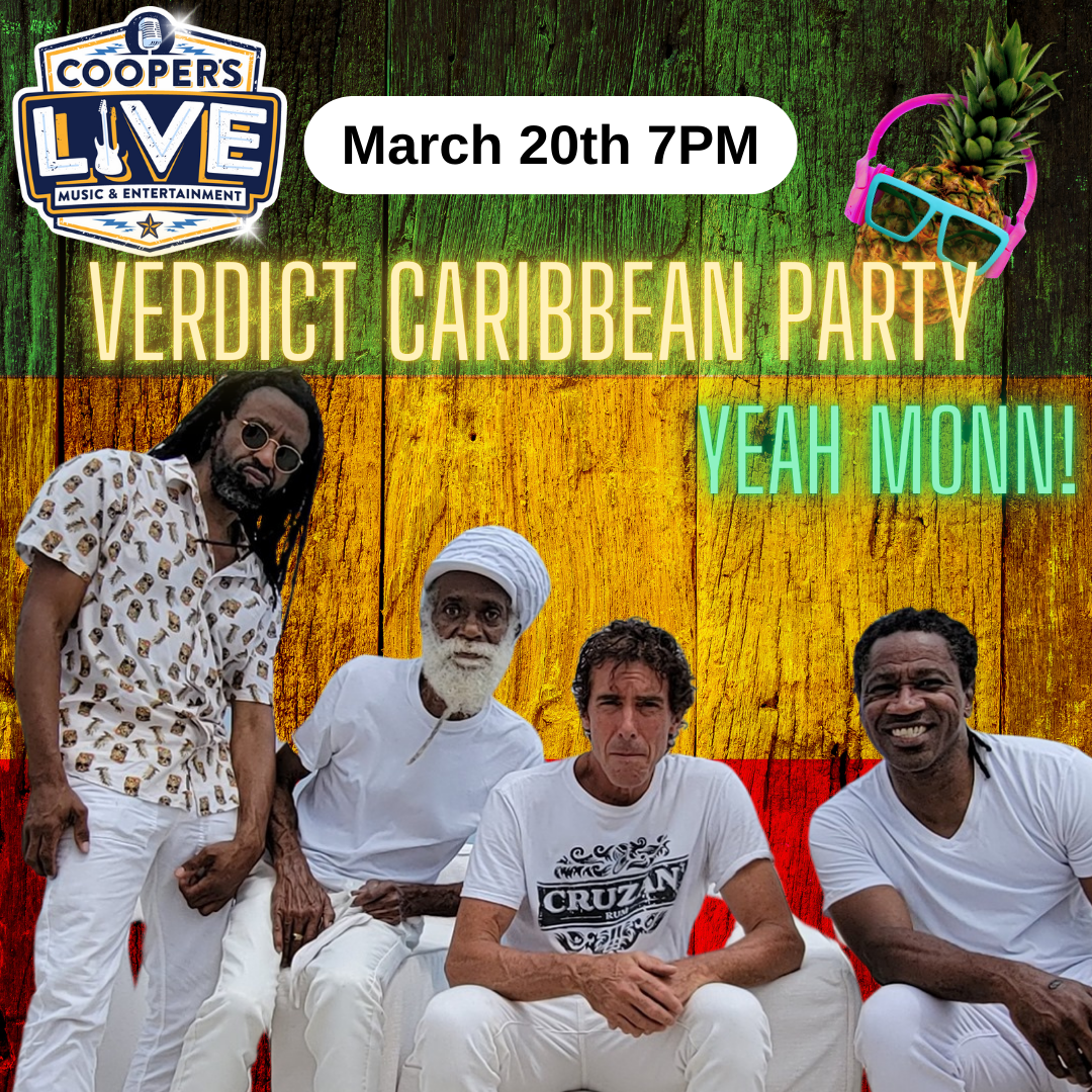 The Verdict Reggae / Soca Band 7pm — Cooper's Riverview