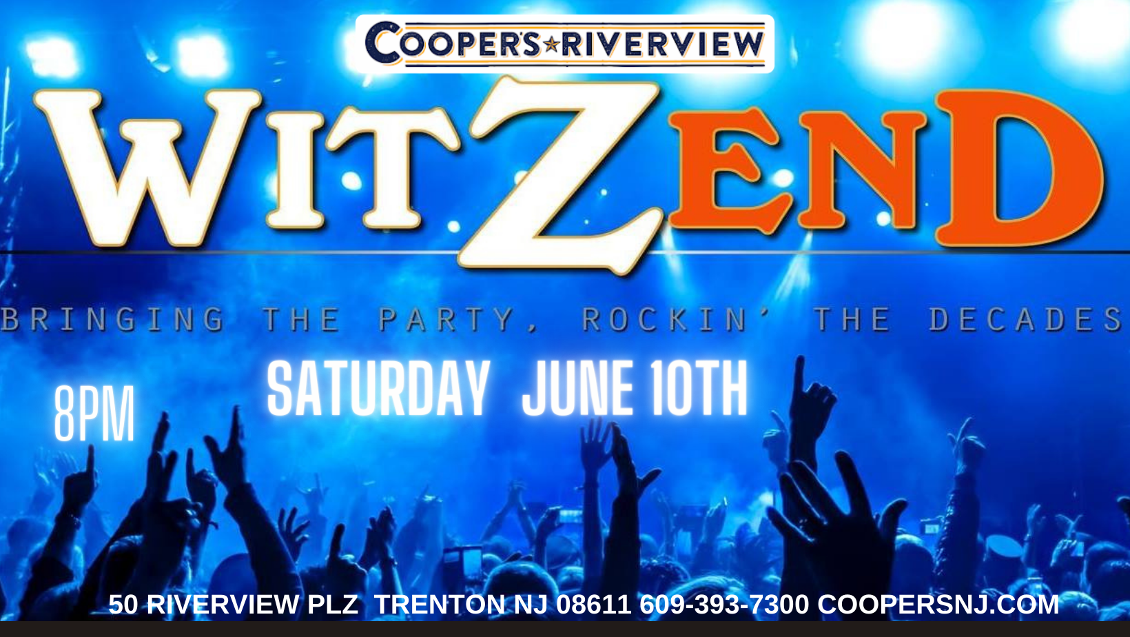 WITZEND BAND ON THE DECK STAGE AT COOPER'S! — Cooper's Riverview