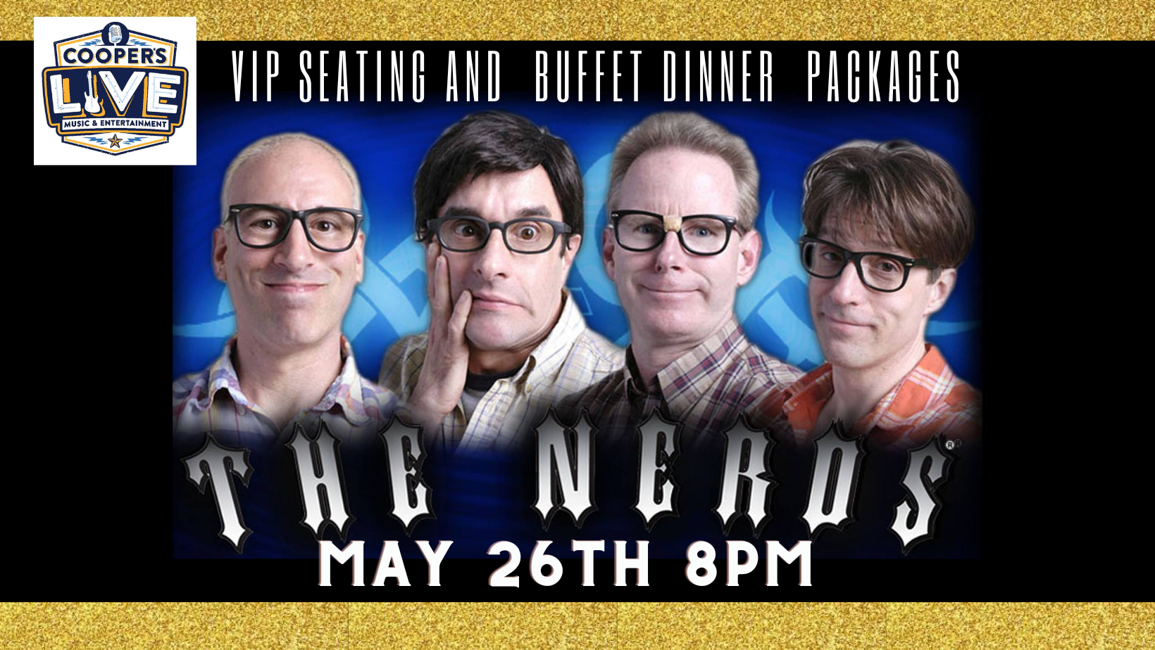 THE NERDS IN CONCERT and DINNER PARTY — Cooper's Riverview