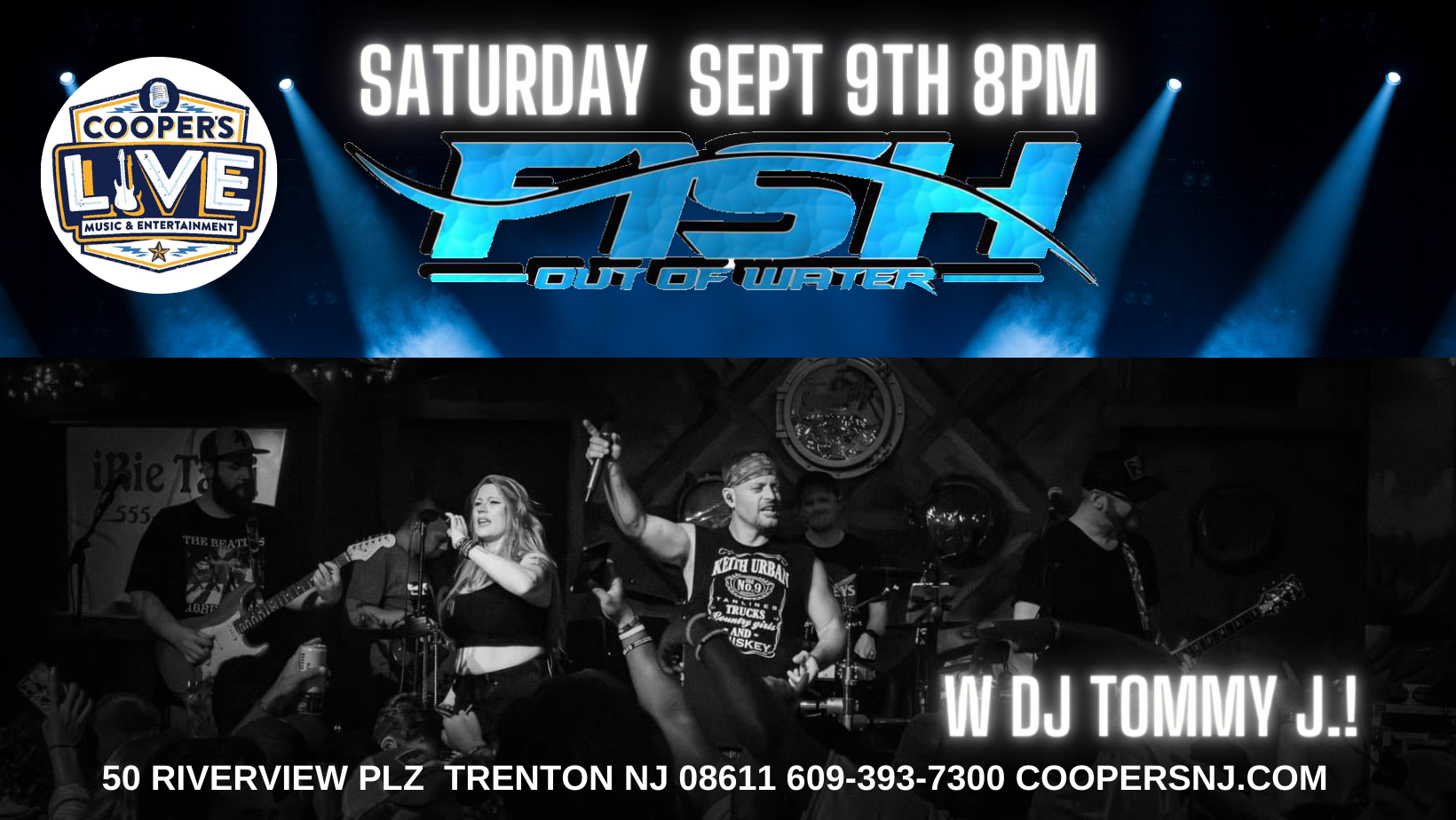 FISH OUT OF WATER BAND! 8PM Top 40 cover band from Philly!!! Fun, crazy ...