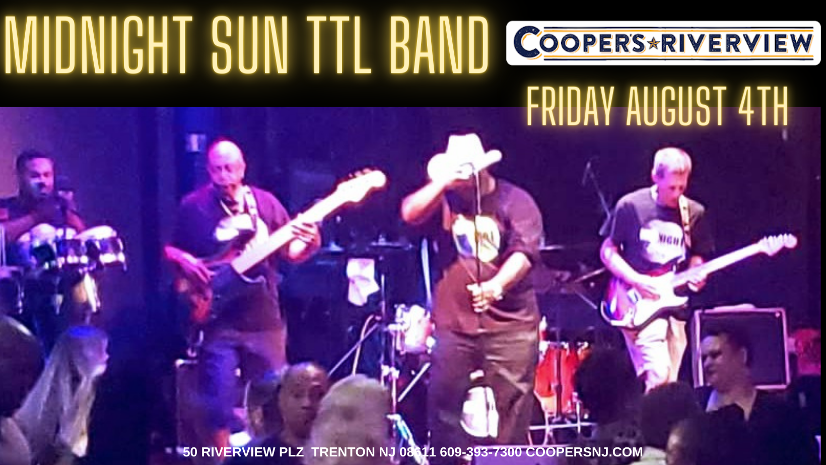 Midnight Sun Band at Cooper's 8pm w Justin Love Acoustic Happy Hr 5pm ...