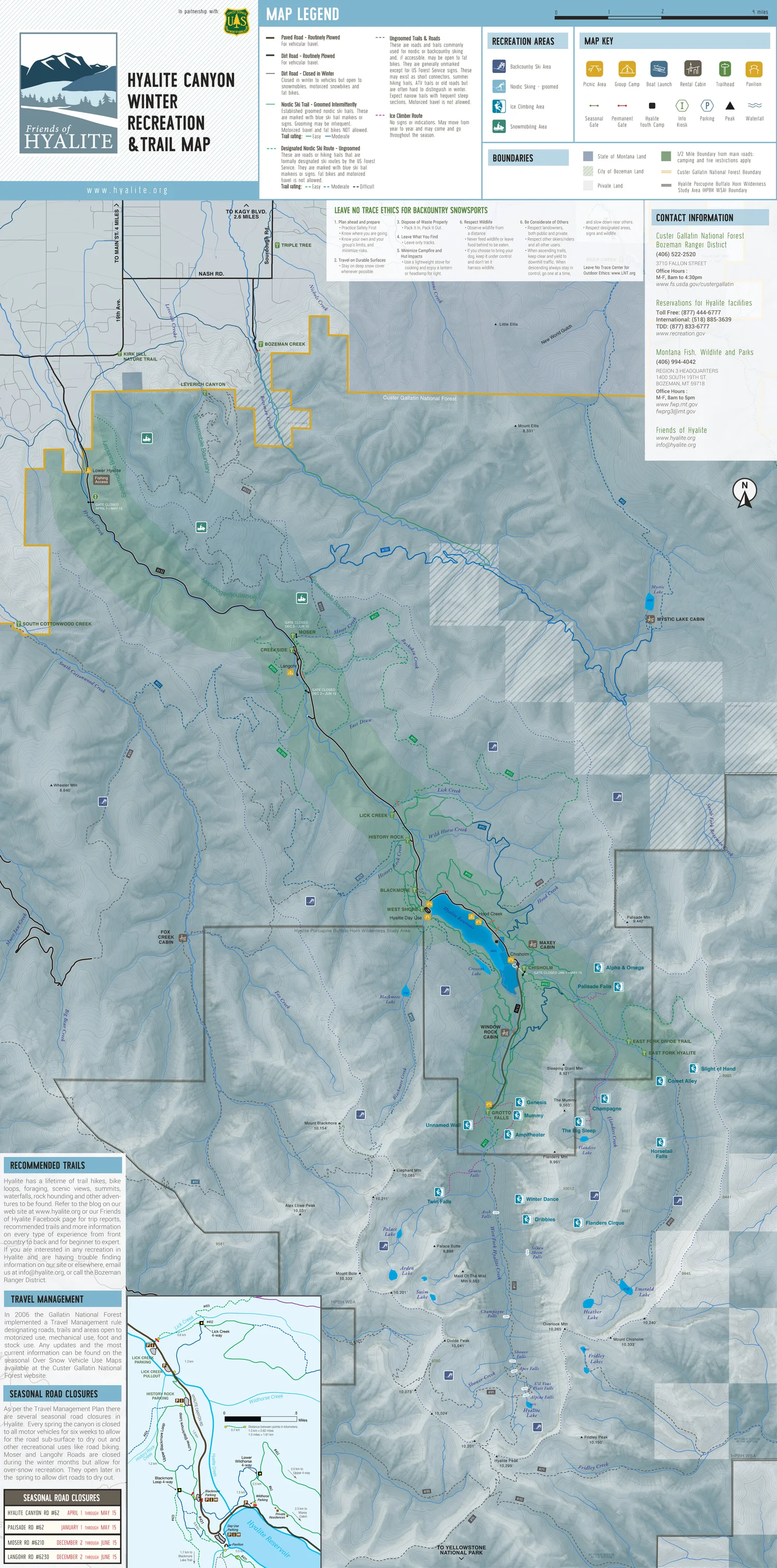 Hyalite Canyon Maps | Friends of Hyalite | Hyalite Canyon — Friends of ...