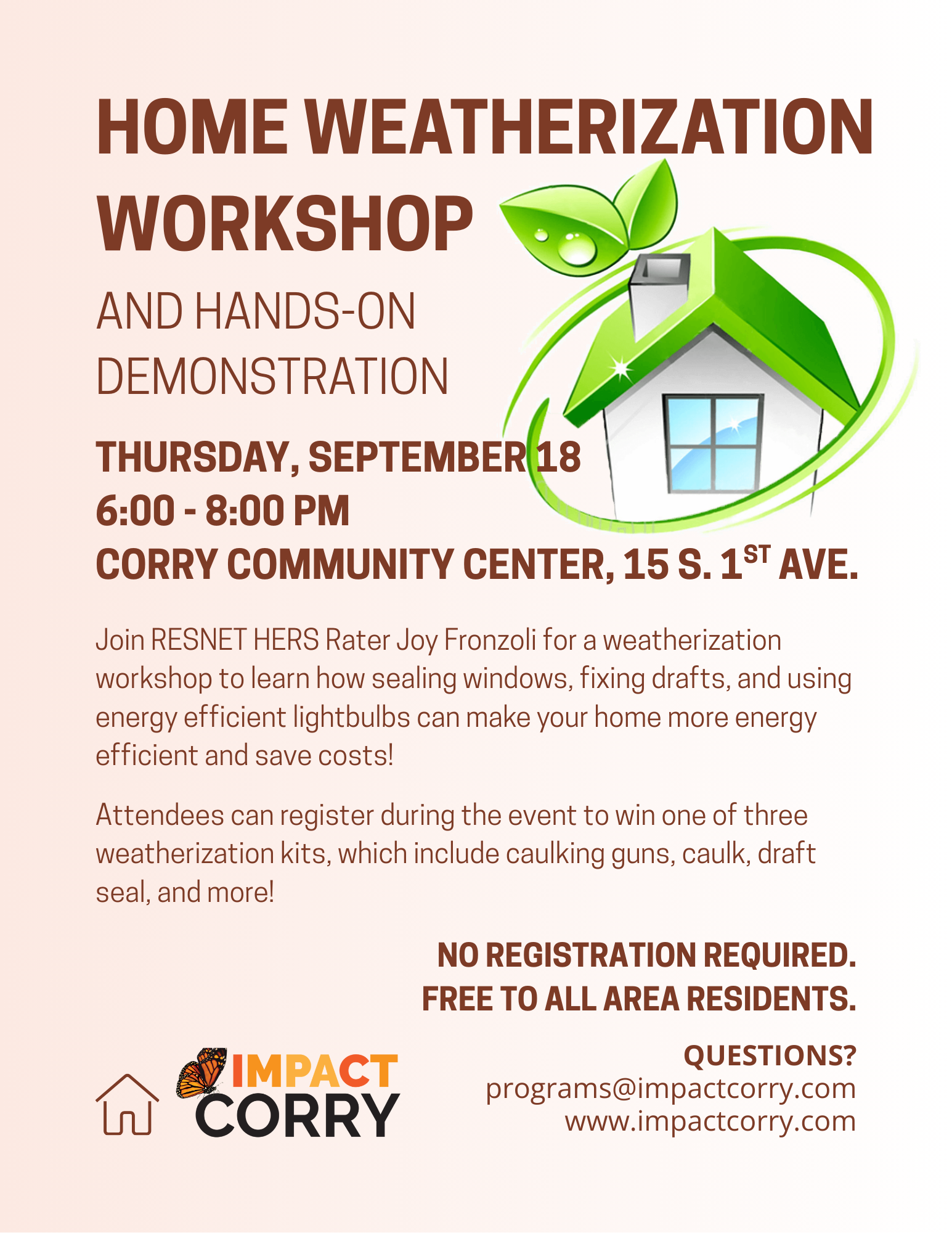 Upcoming Programs — IMPACT CORRY