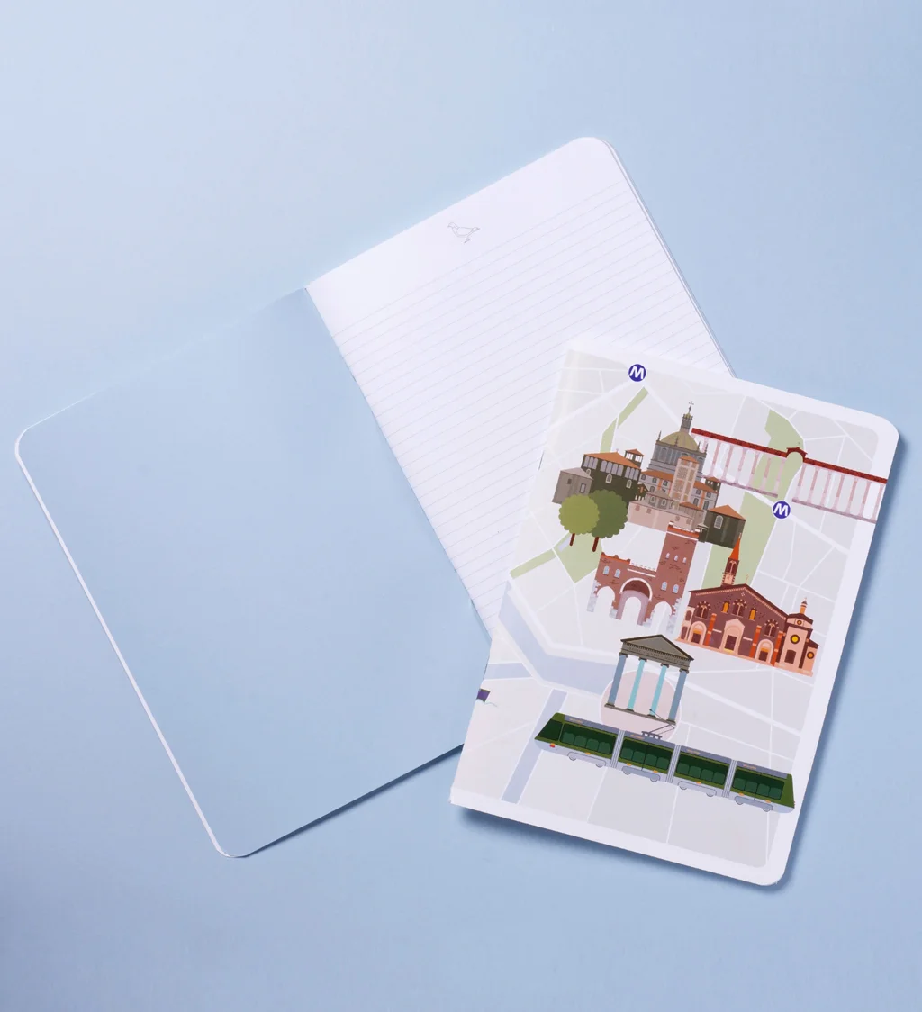 Notebook formato A5 realizzato da Milan Icons e illustrato da Julia ...