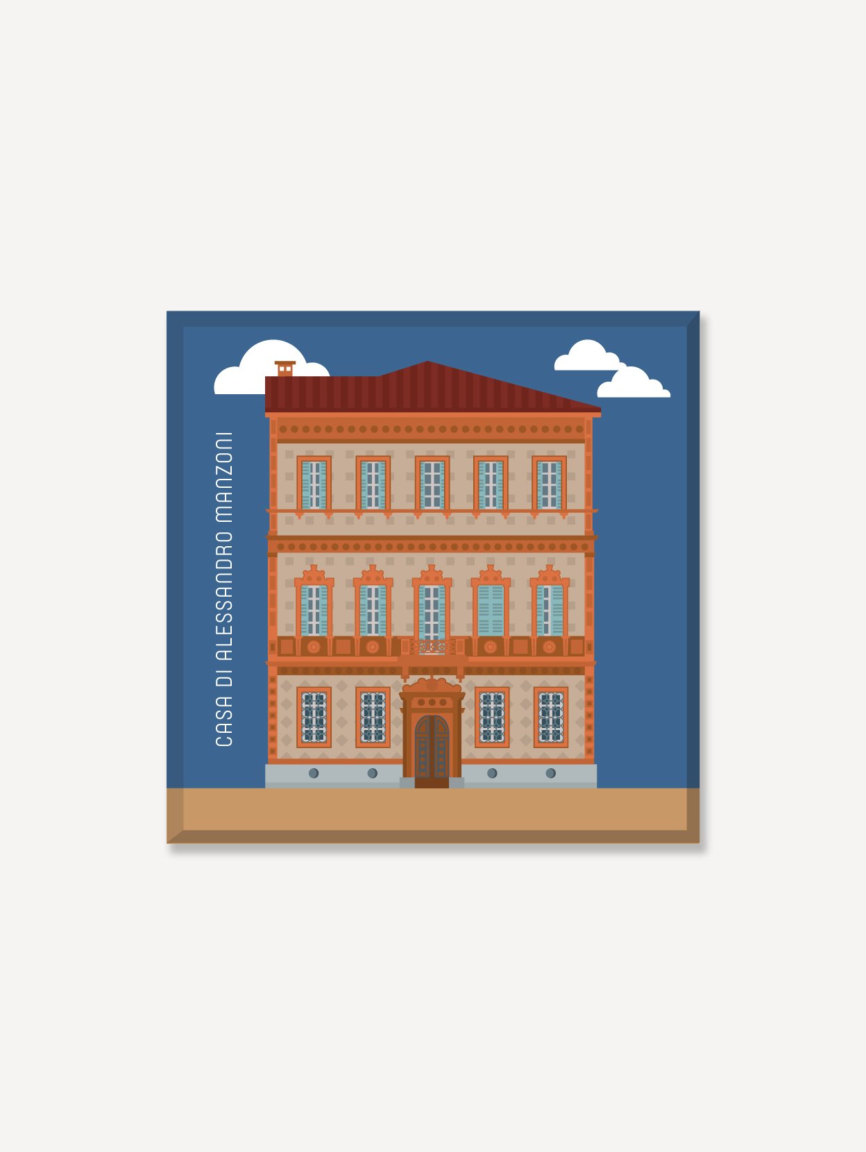 “Bosco Verticale” square magnet made by Milan Icons — Milan Icons