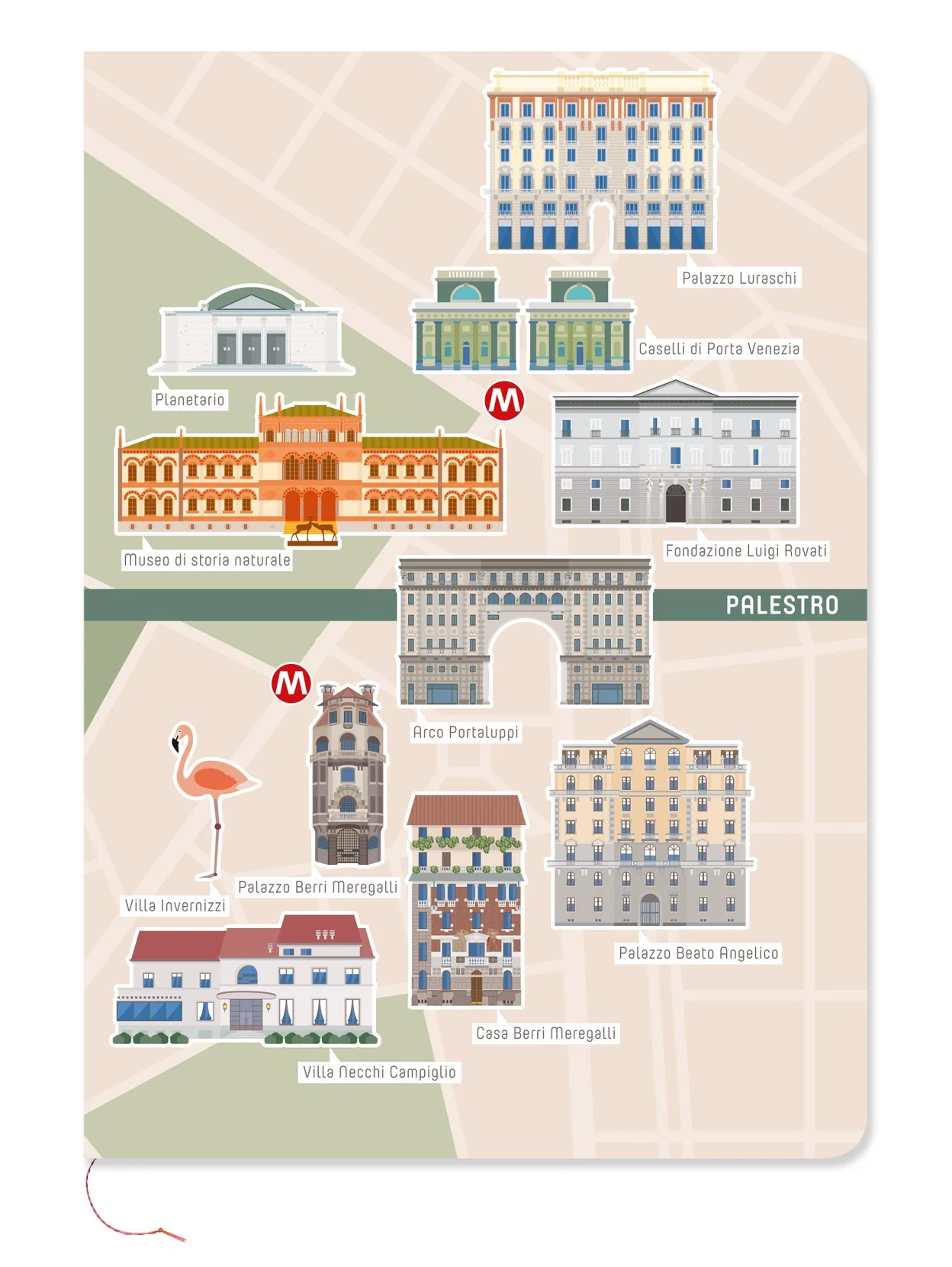 Notebook A5 di Milan Icons dedicato alla zona di Palestro di Milano ...