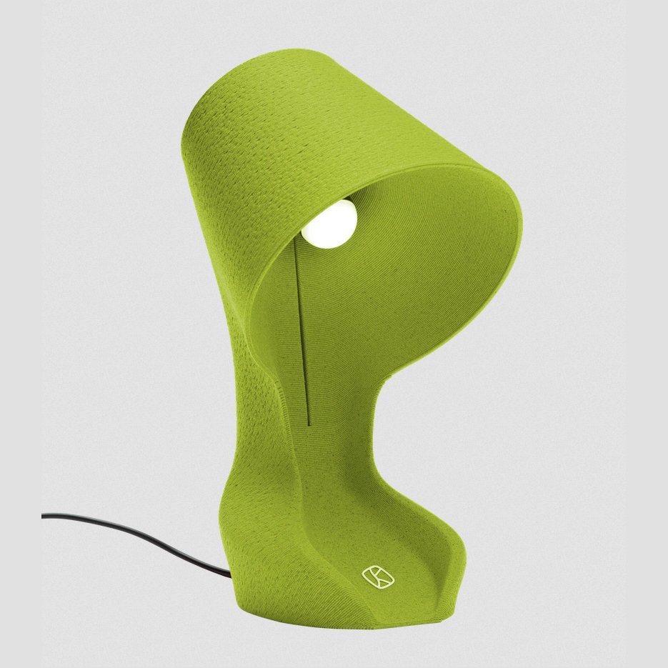 Ohmie table lamp, 3D printed with orange peel waste. Produced by Krill ...