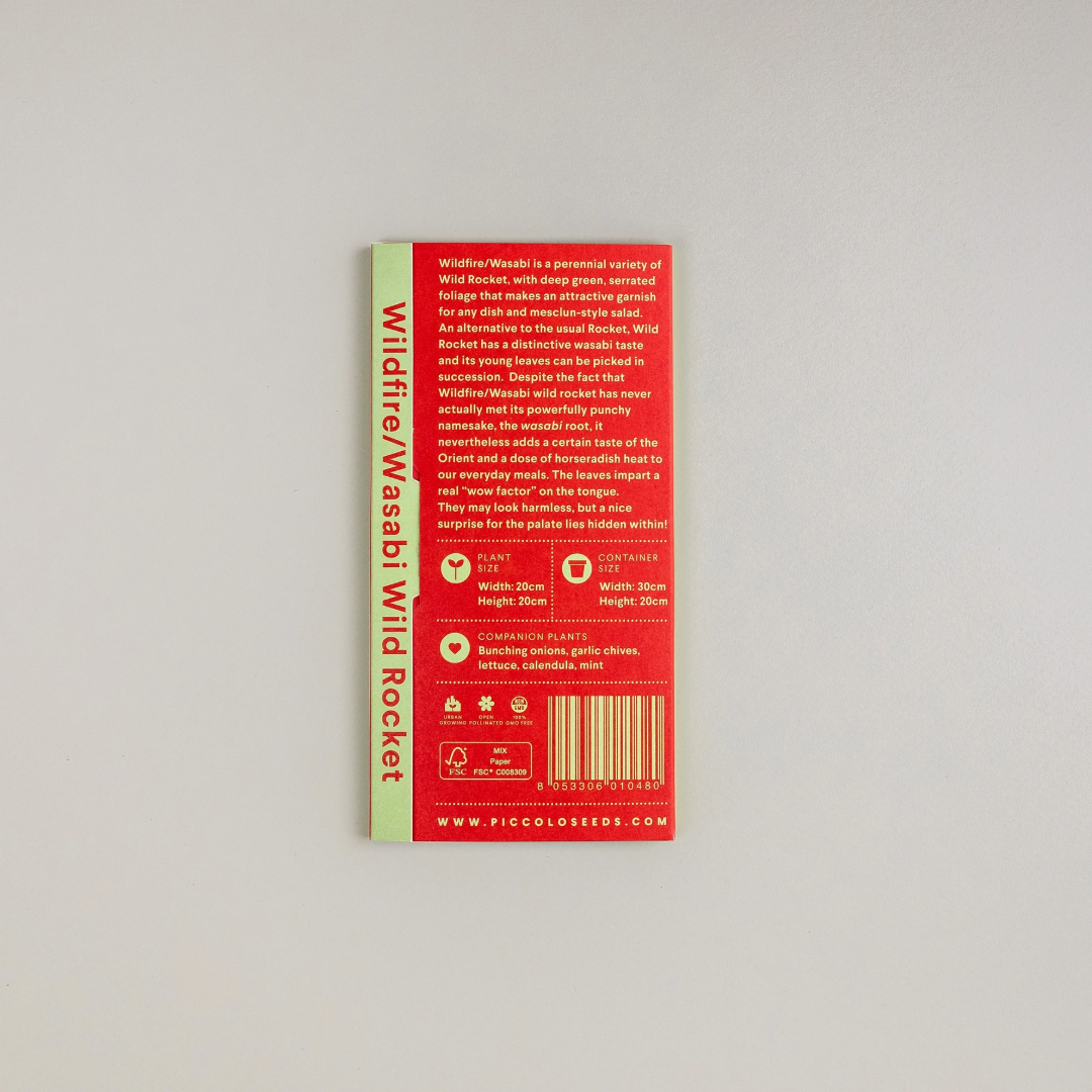 Rocket Wildfire/Wasabi Seed Pack by Piccolo Seeds, available in our ...