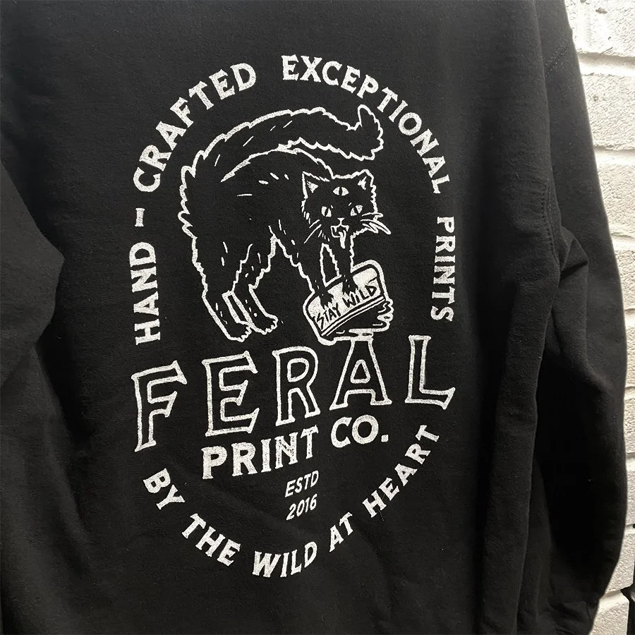 Feral Cat Logo Hoodies — Feral Print Company