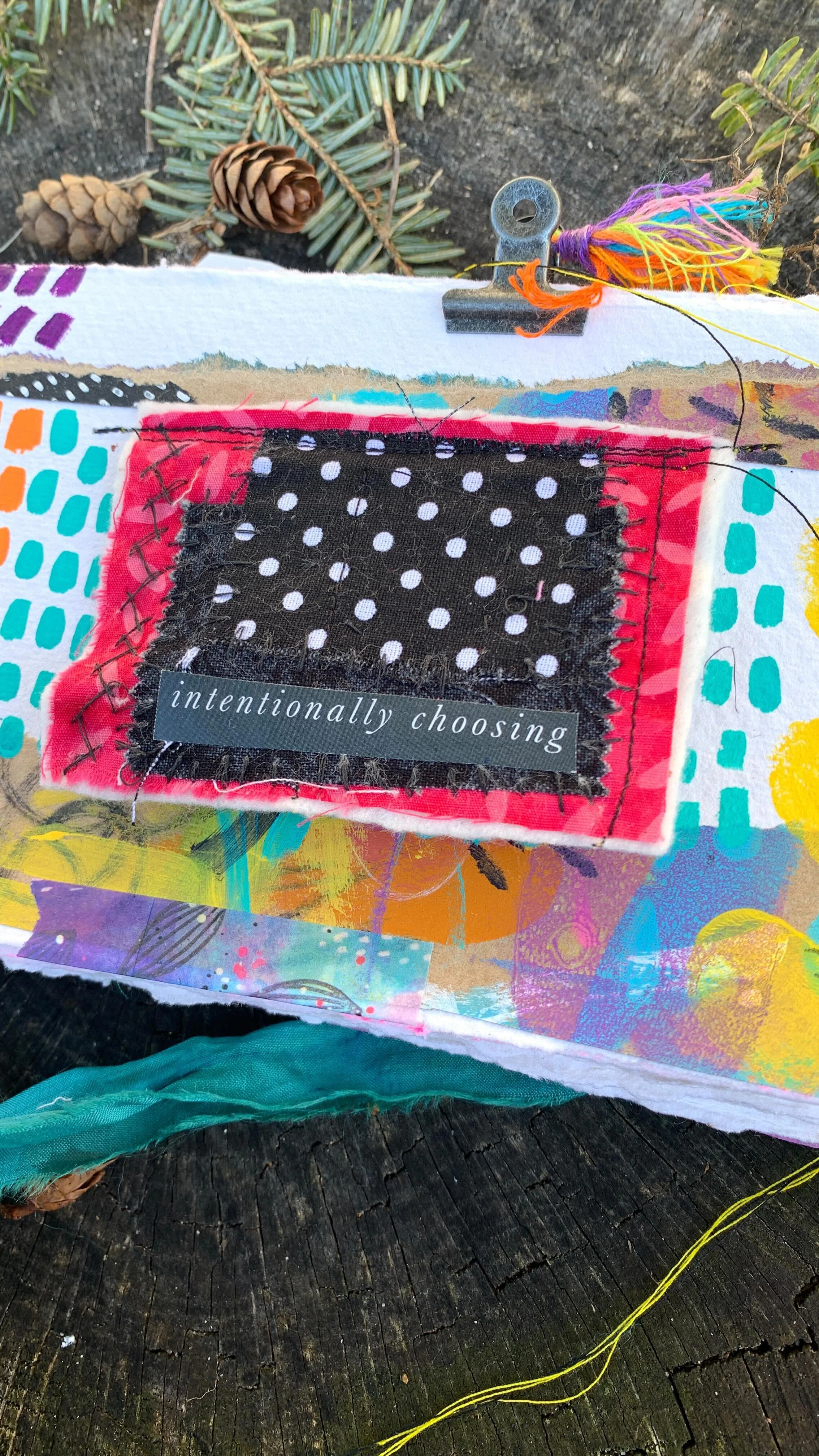 Positivity Art Circles and Words Freebie Tag Tutorial — Soul-Positive