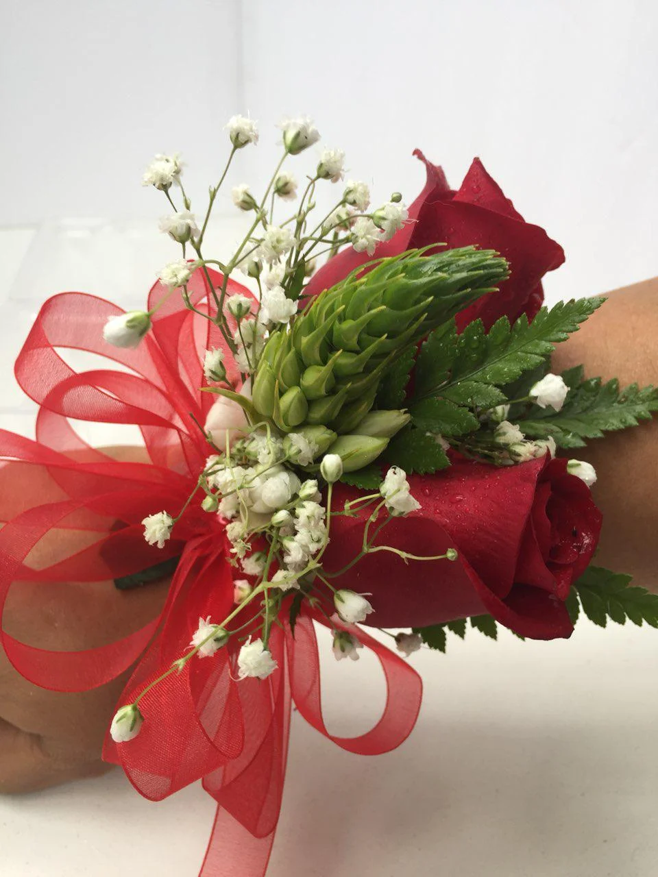 Red Prom Corsage