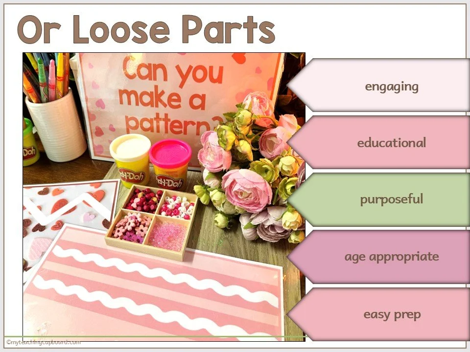 Loose Parts and Playdough Valentine Mats — My Teaching Cupboard
