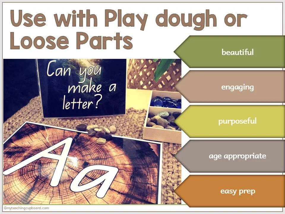 Loose Parts Alphabet Mats — My Teaching Cupboard
