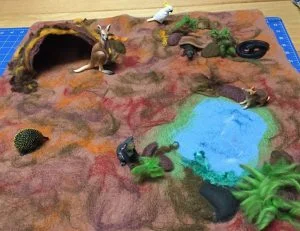 Desert Felted Play Mat — My Teaching Cupboard