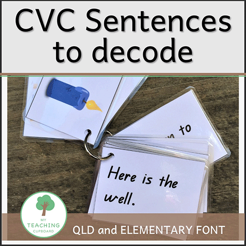 CVC Sentences to Decode — My Teaching Cupboard