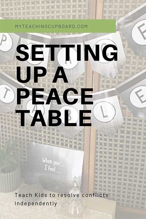 The Peace Table — My Teaching Cupboard