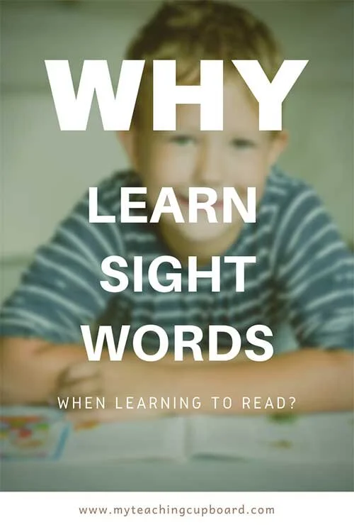 Teaching Sight Words — My Teaching Cupboard