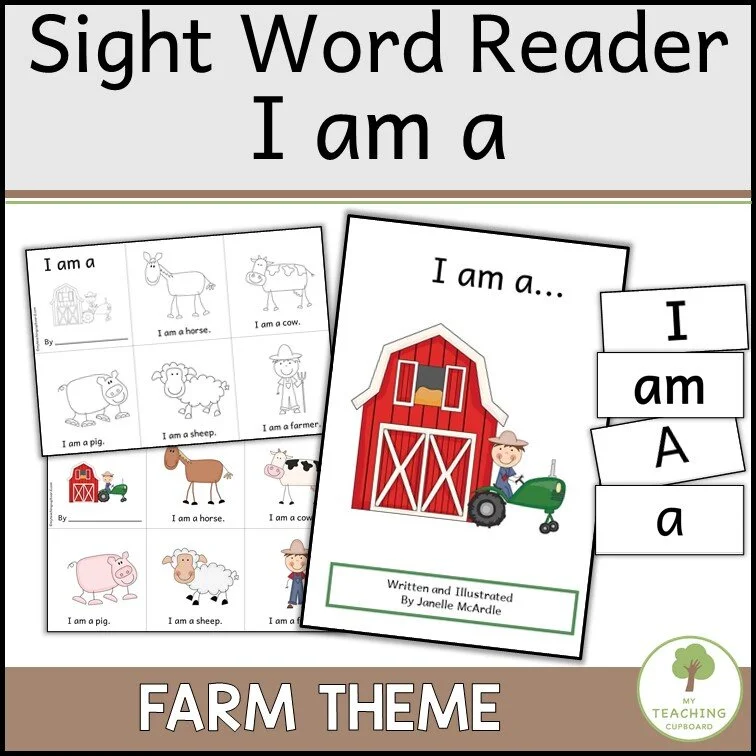 Sight Word Readers FARM Theme — My Teaching Cupboard