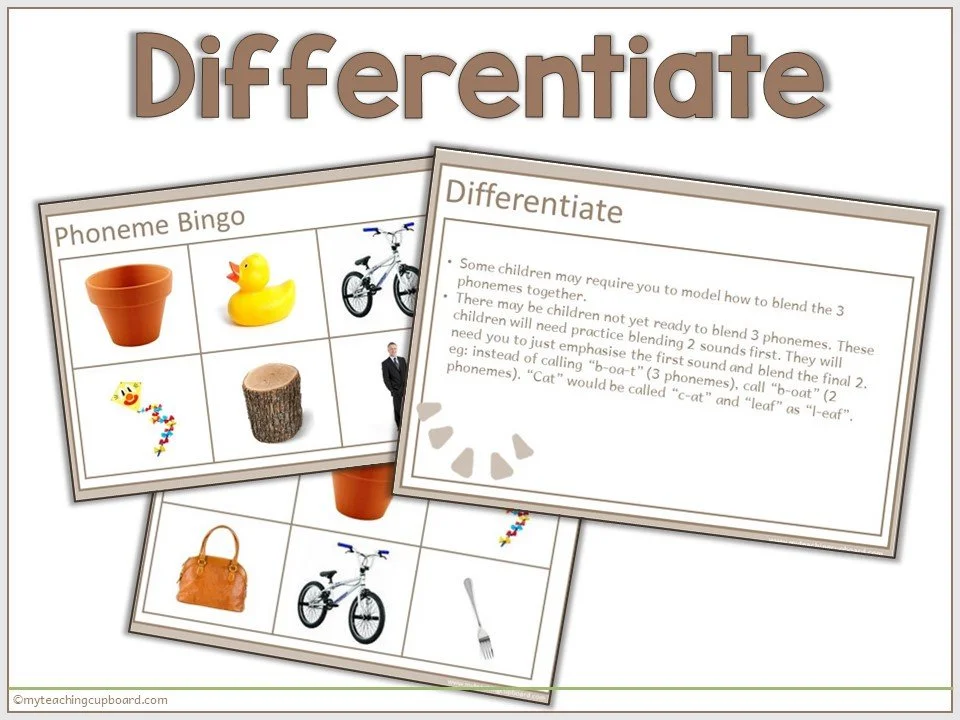 Phoneme Bingo Game to teach Phonemic Awareness — My Teaching Cupboard