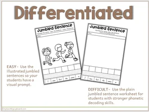 Jumbled Up Sentences - An Easy Way to Help Beginning Writers — My ...