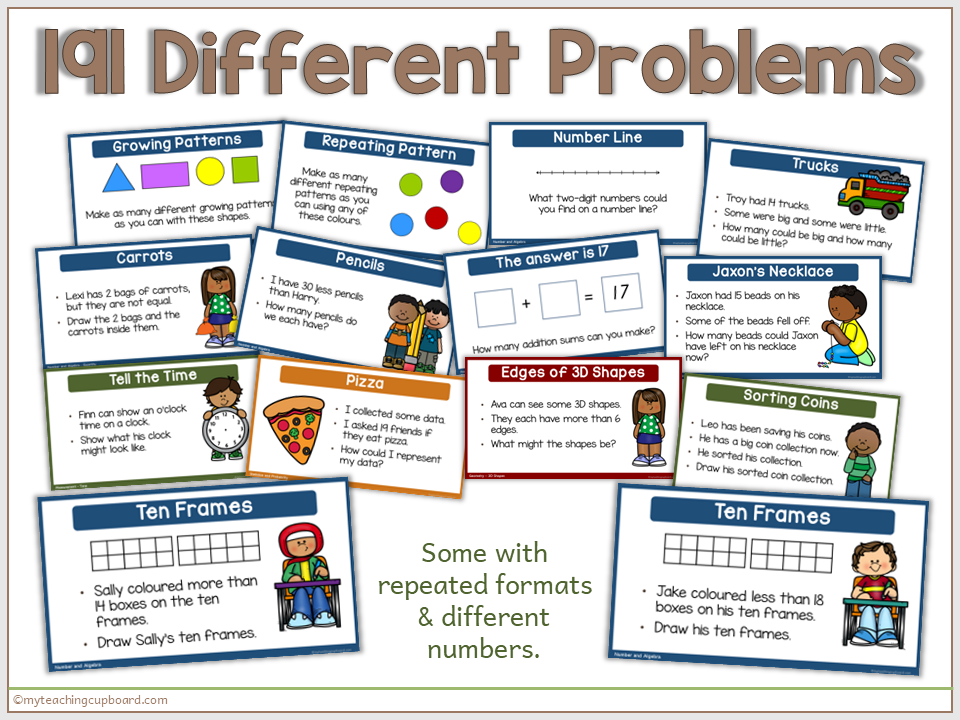 191 Open-ended Math Problems for First Grade — My Teaching Cupboard