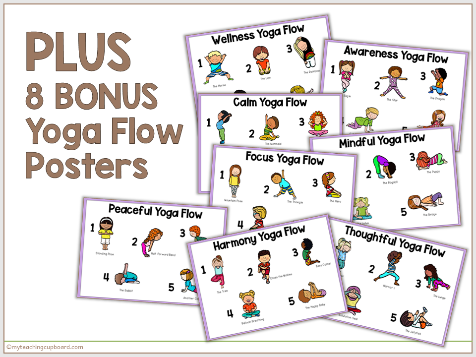 70 Fun and Easy Printable Yoga Poses for Kids — My Teaching Cupboard