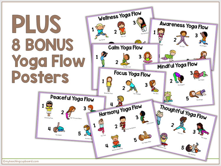 70 Fun and Easy Printable Yoga Poses for Kids — My Teaching Cupboard