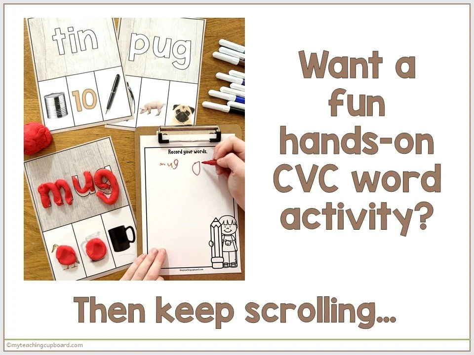 CVC Words Playdough Mats — My Teaching Cupboard