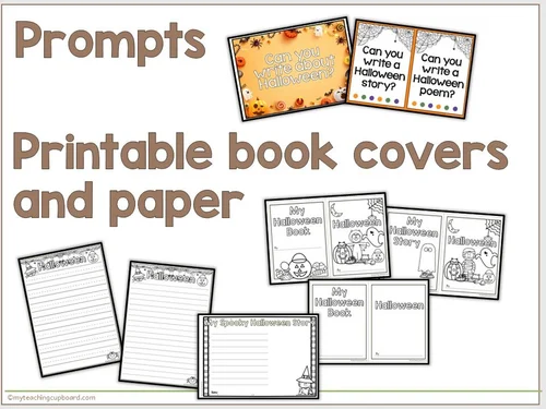 Free Halloween Writing Prompts for Kindergarten — My Teaching Cupboard