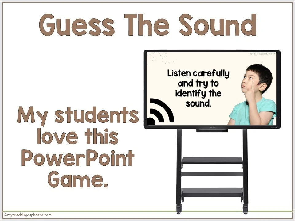 Guess the Sound Listening Activity for Auditory Discrimination — My ...