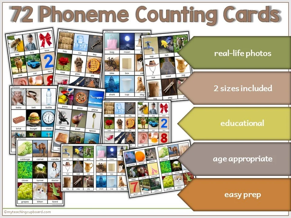 Counting Phonemes Picture Sorts — My Teaching Cupboard