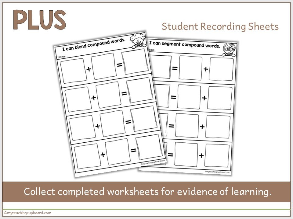 Compound Word Clip Cards – A Phonological Awareness Activity — My ...