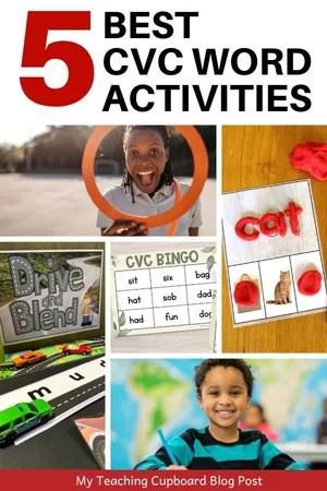 5 Best CVC Words Activities and Games for Kindergarten — My Teaching ...