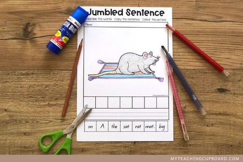 Jumbled Up Sentences - An Easy Way to Help Beginning Writers — My ...