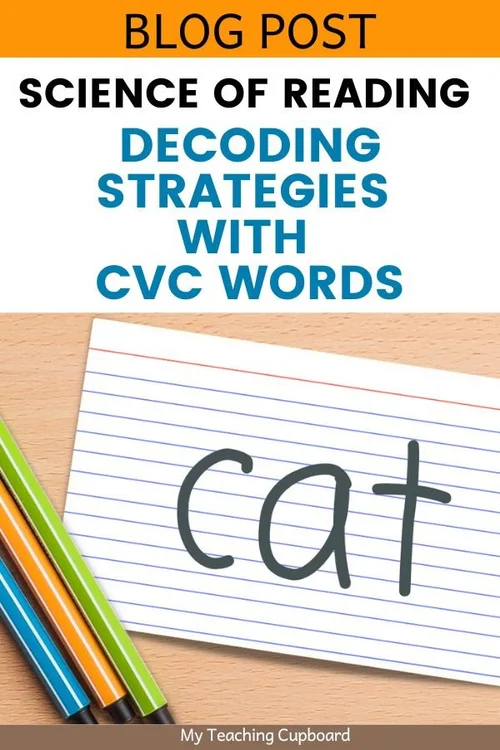 Science of Reading Decoding Strategies with CVC Words — My Teaching ...